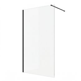 Badplaats DUSCHWAND Florida - 100 x 200 cm - Schwarz - Walk-In Duschabtrennung aus Sicherheitsglas