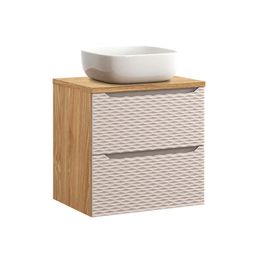 WASCHTISCH 60cm Elora Beige und Holz