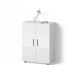 MIDISCHRANK Ronco Wei&szlig; Hochglanz 60 x 81 cm