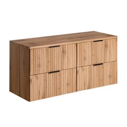 WASCHTISCHUNTERSCHRANK 120.8cm Adriel Holz in Eichenoptik