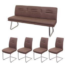 MCW ESSZIMMER-SET Braun 5er-Set