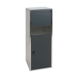 MCW PAKETKASTEN GR&Ouml;&szlig;E XL rechteckig Silber, Anthrazit