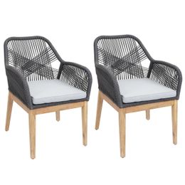 MCW GARTENSTUHL H56B Grau, Hellgrau