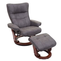 MCA RELAXSESSEL MIT HOCKER Anthrazit