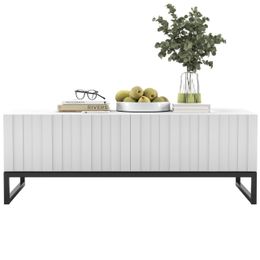 COUCHTISCH Elpis Wei&szlig; matt Glamour 110 cm
