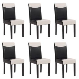 MCW ESSZIMMERSTUHL Schwarz, Wei&szlig; 6er-Set