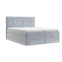 BOXBETT Tivra 180/200 cm Hellgrau im Paros Stoff