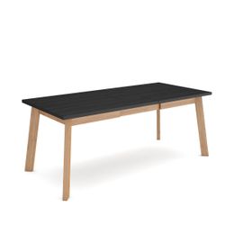 ESSTISCH f&uuml;r 10 G&auml;ste, schwarz eiche, 194/90/75cm