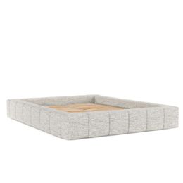 POLSTERBETT Kea mit Stauraum 160/200 cm Hellgrau im Modesto Stoff