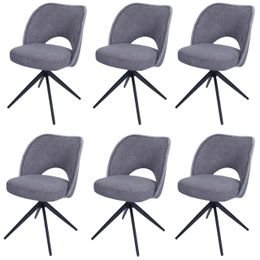 MCW ESSZIMMERSTUHL Grau 6er-Set