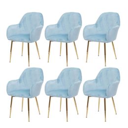 MCW ESSZIMMERSTUHL Blau 6er-Set