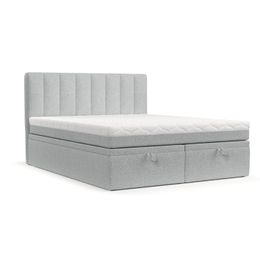 BOXBETT Lume 180/200 cm Hellgrau im Riva Stoff