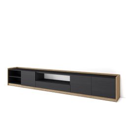 LOWBOARD, Schwarz Eiche, 310/37/50cm
