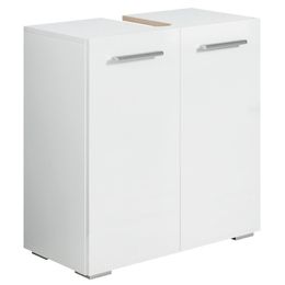 Badplaats WASCHBECKENUNTERSCHRANK Jupiter 2 T&uuml;ren Wei&szlig; - 60 x 30 x 60 cm