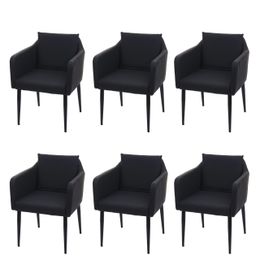 MCW ESSZIMMERSTUHL Schwarz 6er-Set
