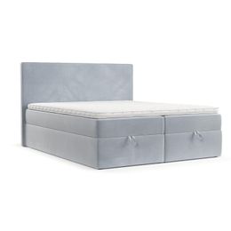 BOXBETT Velma 180/200 cm Hellgrau im Paros Stoff
