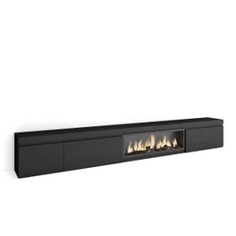 LOWBOARD Elektrokamin XXL, Schwarz, 317/35/45cm