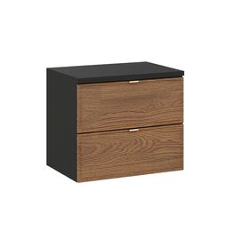 WASCHTISCHUNTERSCHRANK 60.2cm Elena Holz und Schwarz