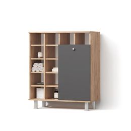 BADSCHRANK Fucino Anthrazit 78.4 x 91.6 cm