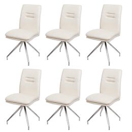 MCW ESSZIMMERSTUHL Cremewei&szlig; 6er-Set