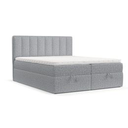 BOXBETT Lusso 140/200 cm Grau im Riva Stoff