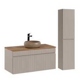 BADM&Ouml;BEL 100.4cm Zelie 2er-Set Kaschmir