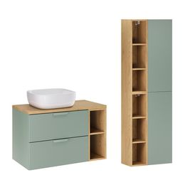 BADM&Ouml;BEL 80.6cm Oria 2er-Set Gr&uuml;n