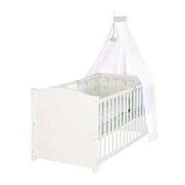 Roba BABYBETT Woodland Buddies 70 x 140 cm wei&szlig;