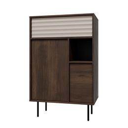 SIDEBOARD Astra Dunkles Holz und Kaschmir