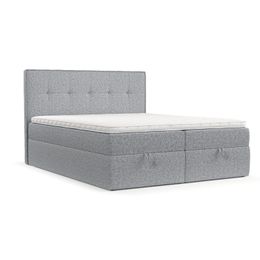 BOXBETT Tivra 160/200 cm Grau im Riva Stoff