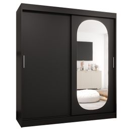SCHIEBET&Uuml;RENSCHRANK mit Spiegel ROYAL 200/180/62 2-t&uuml;rig
