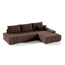 ECKSOFA Jonas 4 Sitzpl&auml;tze Braun