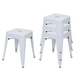MCW HOCKER Wei&szlig; 4er-Set