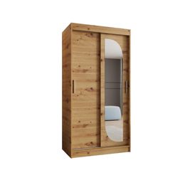 SCHIEBET&Uuml;RENSCHRANK mit Spiegel LUCY 200/120/62 2-t&uuml;rig
