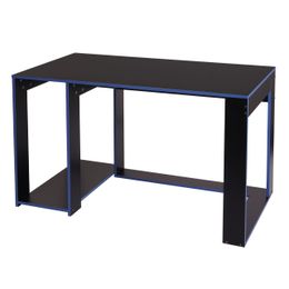MCW SCHREIBTISCH rechteck Schwarz, Blau