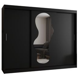 SCHIEBET&Uuml;RENSCHRANK mit Spiegel ULTRA 200/250/62 3-t&uuml;rig
