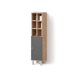 MIDISCHRANK Fucino Anthrazit 30 x 130.6 cm gro&szlig;e T&uuml;r