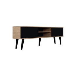 TV-M&Ouml;BEL Toronto Schwarz und Holz