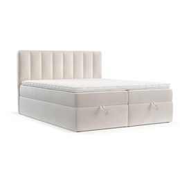 BOXBETT Lusso 160/200 cm Creme im Paros Stoff
