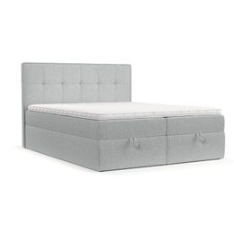 BOXBETT Tivra 160/200 cm Hellgrau im Riva Stoff