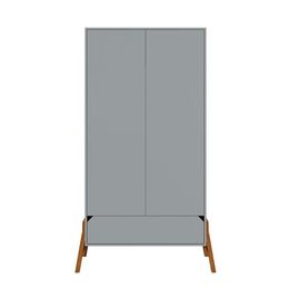 SCHRANK 2 T&uuml;ren Grau