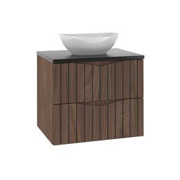 WASCHTISCH 60.6cm Siena Holz und Schwarz