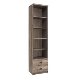 B&Uuml;CHERREGAL Abel Holz und Grau