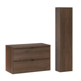 WASCHTISCHUNTERSCHRANK 80cm Elias 2er-Set Holz