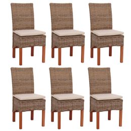 MCW ESSZIMMERSTUHL Braun 6er-Set