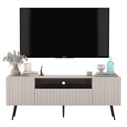 TV-SCHRANK Elpis Kaschmir Matt mit Metallbeine Glamour 150 cm