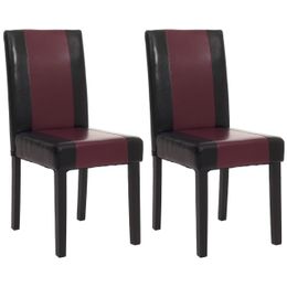 MCW ESSZIMMERSTUHL Schwarz, Rot 2er-Set