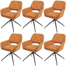 MCW ESSZIMMERSTUHL Orange 6er-Set