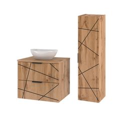 BADM&Ouml;BEL 60.6cm Teren 2er-Set Holz