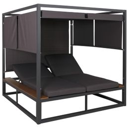 MCW LOUNGE-GARTENLIEGE M63B Anthrazit, Dunkelgrau